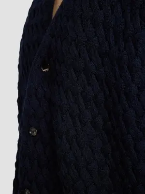Bottega Veneta Intrecciato Wool Cardigan
