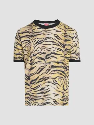 Kenzo Tiger Slim-fit T-shirt - Marigold