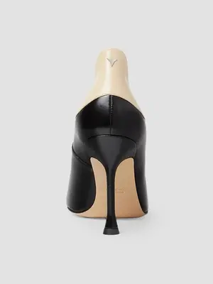 Fendi 95mm Colorblocked Leather Mary Jane Pump