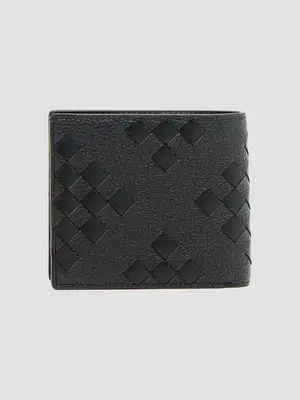 Bottega Veneta Diamonds Dover Intrecciato Leather Bifold Wallet
