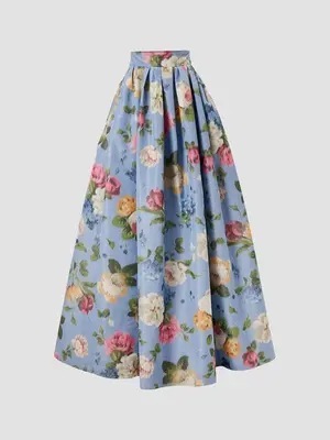 Carolina Herrera Cabana Floral Ballgown Skirt