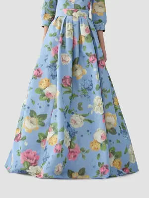 Carolina Herrera Cabana Floral Ballgown Skirt