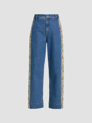 Cinq À Sept Patchwork Zoe Jeans