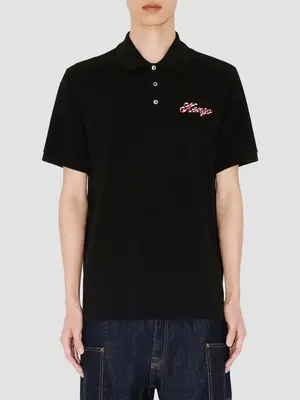 Kenzo Winter Holidays Embroidered Slim-fit Polo Shirt