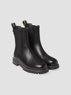 Fendi Commando Leather Chelsea Boots - Nero