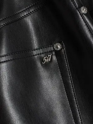 Cinq À Sept Dani Faux Leather Shorts