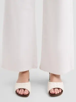 Bottega Veneta Livia 40mm Leather Mules