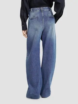 Brunello Cucinelli Comfort Cotton Loose Curved Trousers
