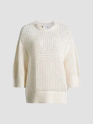 Michael Kors Hand-crochet Cotton-cashmere Sweater