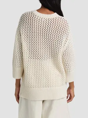 Michael Kors Hand-crochet Cotton-cashmere Sweater
