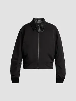 Bottega Veneta Nylon-cotton Twill Jacket - Double Black