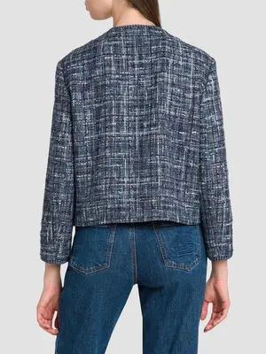 Etro Tweed Round Neck Jacket