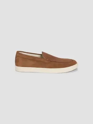 Brunello Cucinelli Leather Slip-on Loafers - Medium Brown