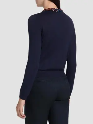 Etro Jeweled Neckline Cardigan