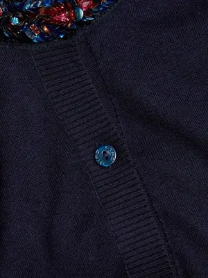 Etro Jeweled Neckline Cardigan