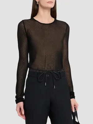 GOLDEN GOOSE Journey Nella Slim Semi-sheer Top