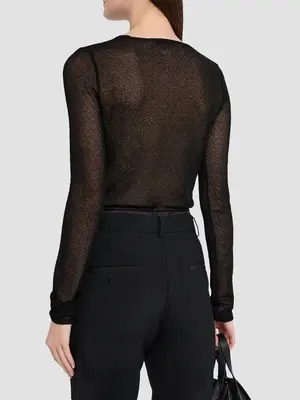 GOLDEN GOOSE Journey Nella Slim Semi-sheer Top