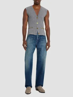 GOLDEN GOOSE Journey Cable-knit Sweater Vest