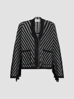 GOLDEN GOOSE Journey Olidia Fringed Cardigan