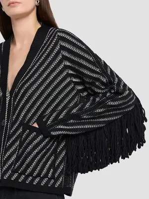 GOLDEN GOOSE Journey Olidia Fringed Cardigan