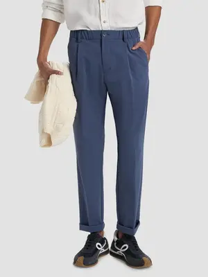 Herno Seersucker Pleat-front Pants
