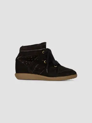 Isabel Marant Étoile Bobby Suede High-top Sneakers - Black