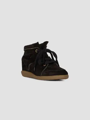 Isabel Marant Étoile Bobby Suede High-top Sneakers - Black
