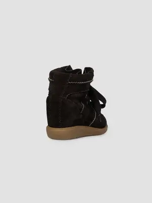 Isabel Marant Étoile Bobby Suede High-top Sneakers - Black