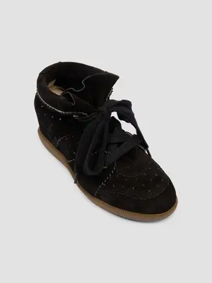 Isabel Marant Étoile Bobby Suede High-top Sneakers - Black