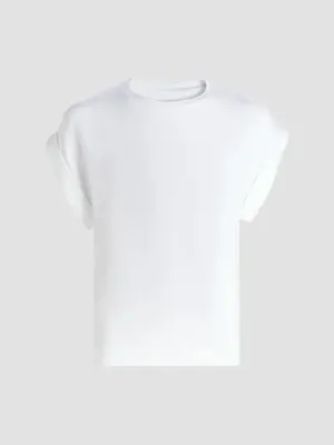 Majestic Filatures French Terry Crewneck T-shirt - Blanc