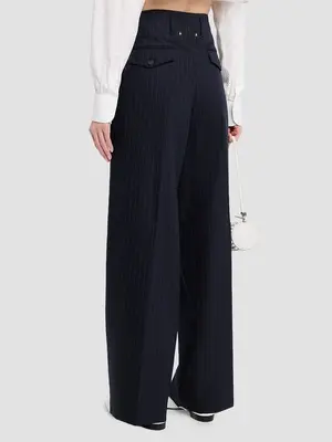 GOLDEN GOOSE Journey Pinstripe Wool Pants