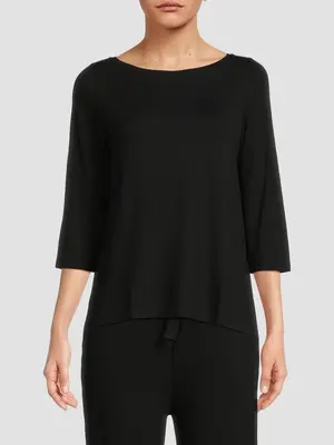 Majestic Filatures Soft Touch Pleated Back Top
