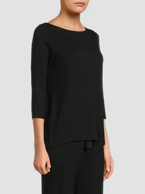 Majestic Filatures Soft Touch Pleated Back Top
