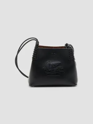 Etro Extra-small Libra Leather Shopper Tote Bag - Black
