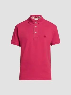 Etro Piqué Cotton Polo Top