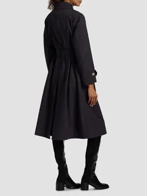Herno Techno Taffeta Hooded Trench Coat