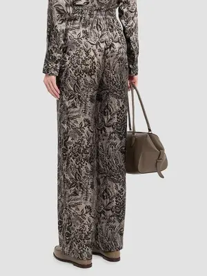 GOLDEN GOOSE Golden Floral Twill Pants