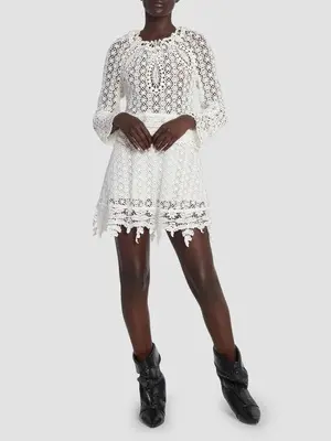 Isabel Marant Étoile Hizene Lace Cotton Minidress