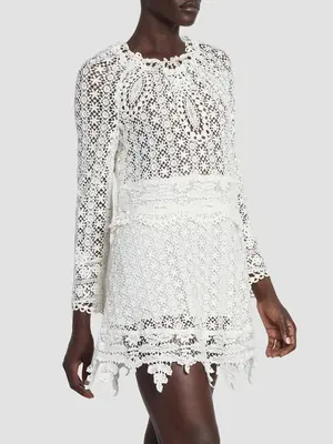 Isabel Marant Étoile Hizene Lace Cotton Minidress