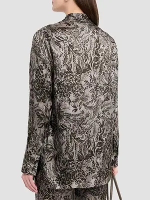 GOLDEN GOOSE Golden Floral Twill Button-front Shirt