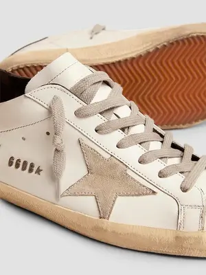 GOLDEN GOOSE Super Star Logo Leather Low-top Sneakers