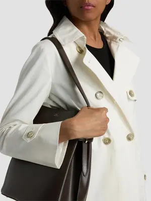 Herno Hooded Cotton Short Trench Coat - White