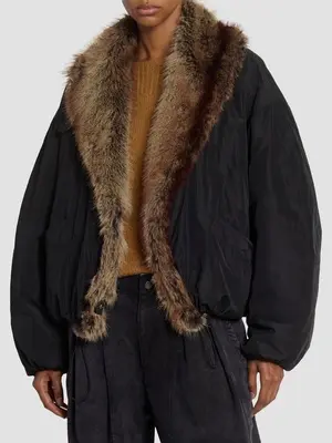 Isabel Marant Étoile Charone Faux-fur Trim Jacket