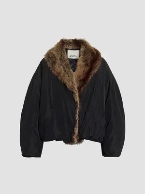Isabel Marant Étoile Charone Faux-fur Trim Jacket - Black