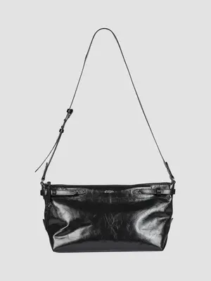 Isabel Marant Étoile Winna Day Leather Shoulder Bag - Black