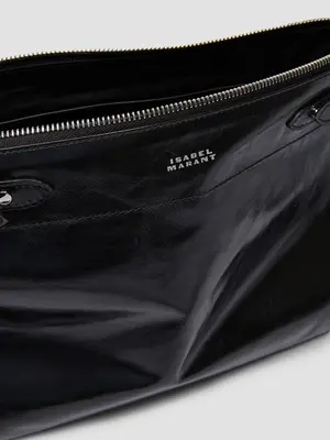 Isabel Marant Étoile Winna Day Leather Shoulder Bag - Black