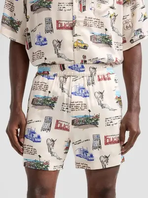Rhude Highway Graphic Shorts