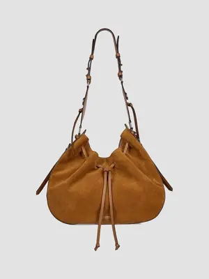 Isabel Marant Étoile Bolton Suede Hobo Bag - Cognac