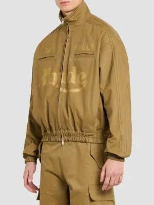 Rhude Rally Logo Track Jacket - Tan