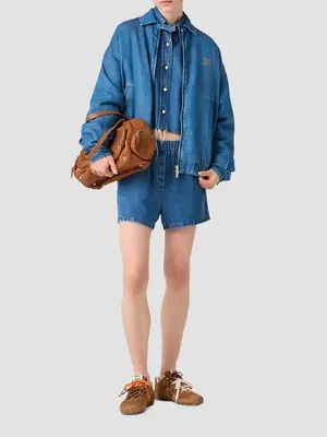 Miu Miu Denim Bermudas
